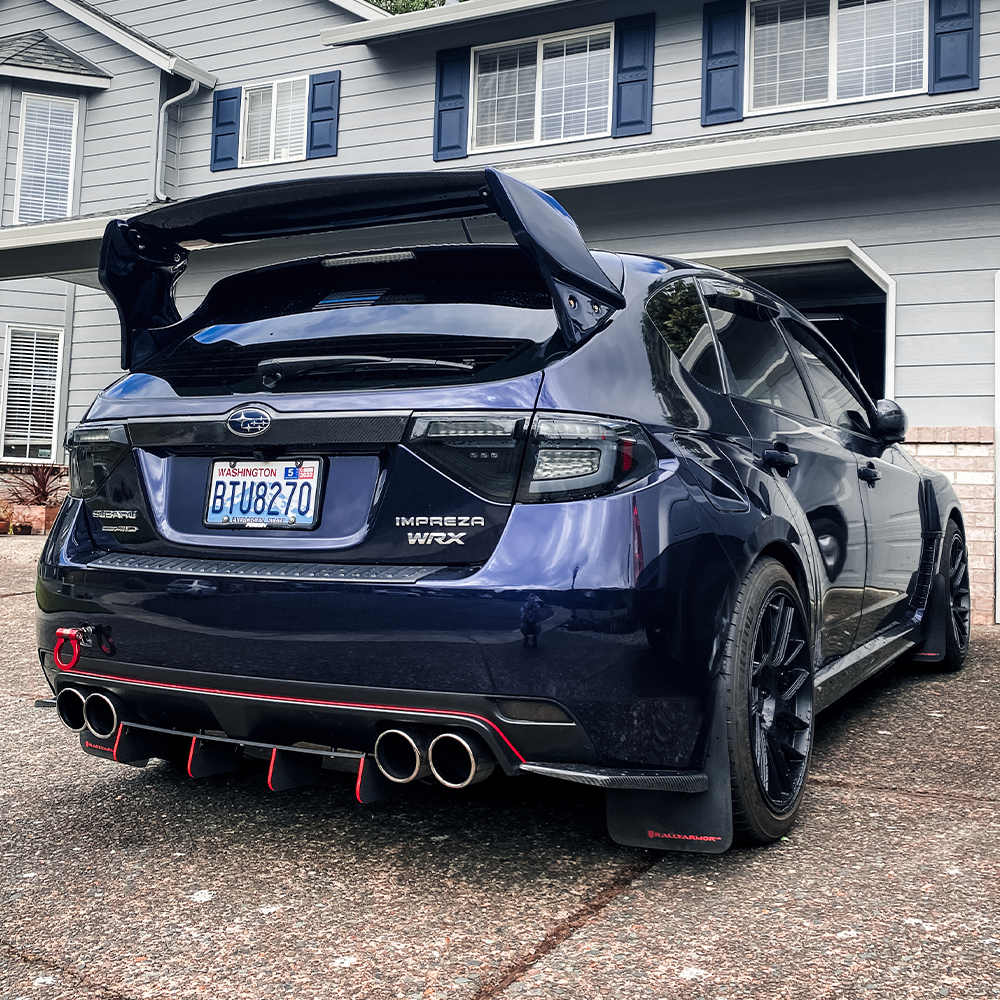 2011 2014 Subaru WRX STI HATCH Rear Diffuser V2 icyaero