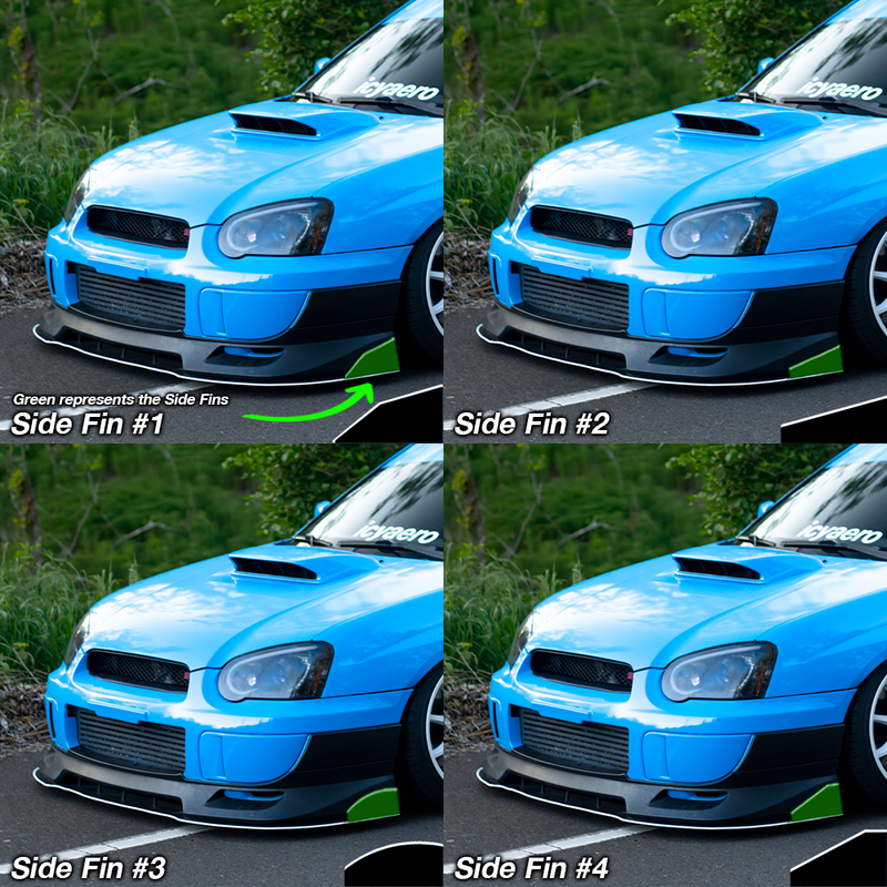 2004-2005 Subaru WRX/STI Front Splitter for GREDDY Lip | icyaero