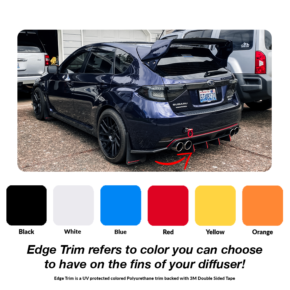 2011-2014 Subaru WRX/STI HATCH Rear Diffuser V2 | icyaero