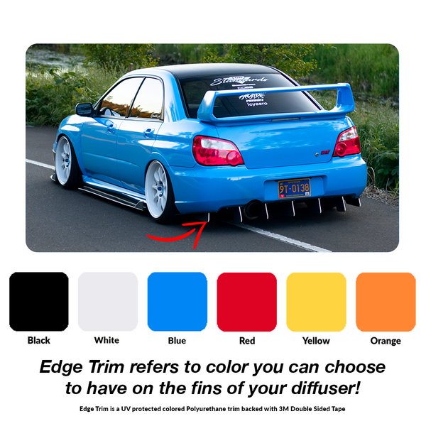 2004-2007 Subaru WRX/STI SEDAN Rear Diffuser | icyaero